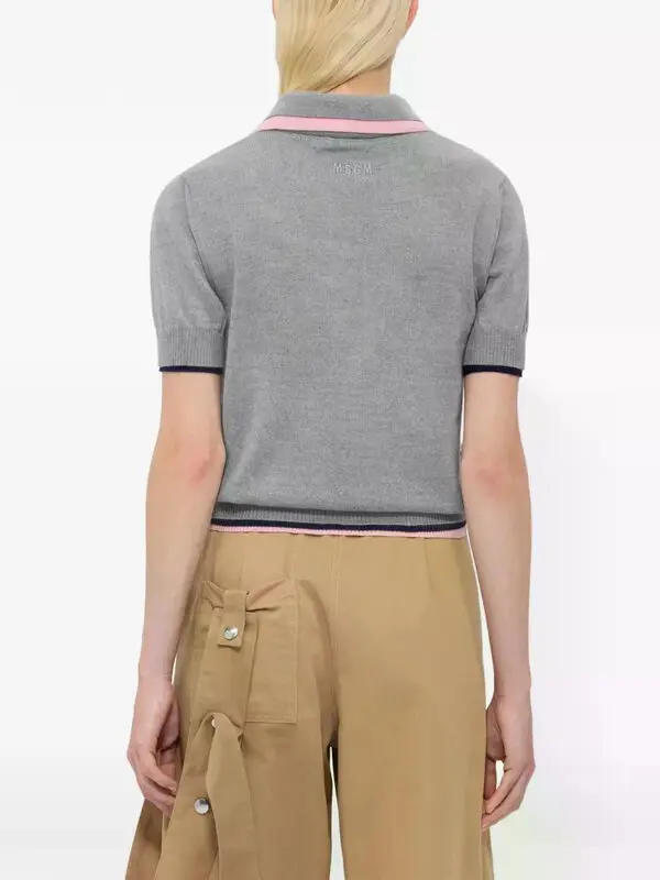 MSGM Buttoned Polo Shirt