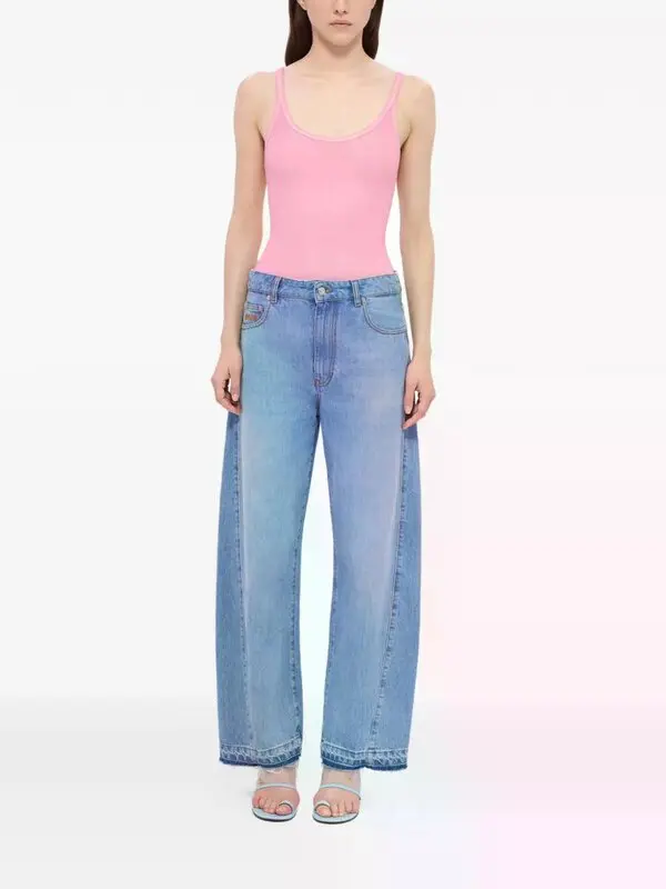 MSGM Frayed-hem Jeans