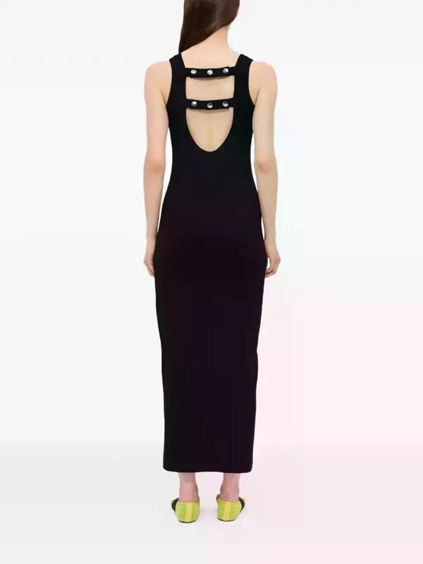 MSGM Stud-detail Midi Dress