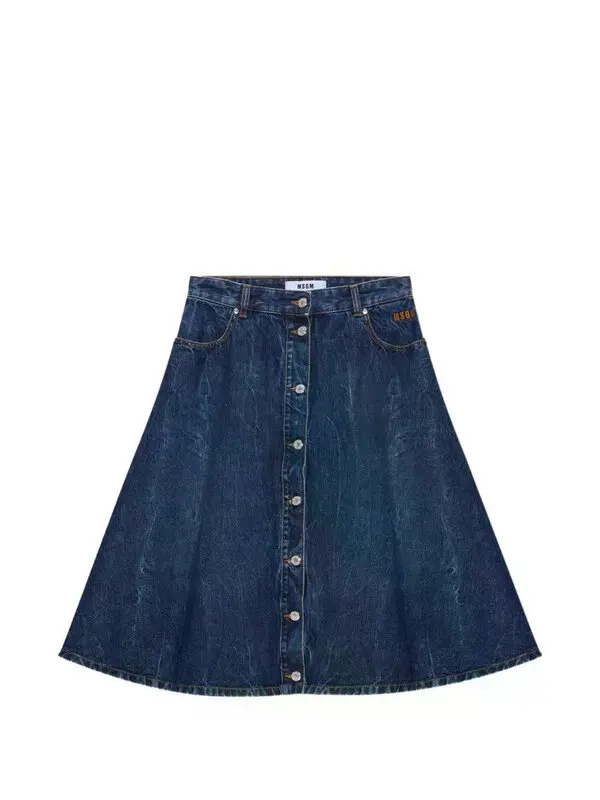 MSGM A-line Midi Skirt