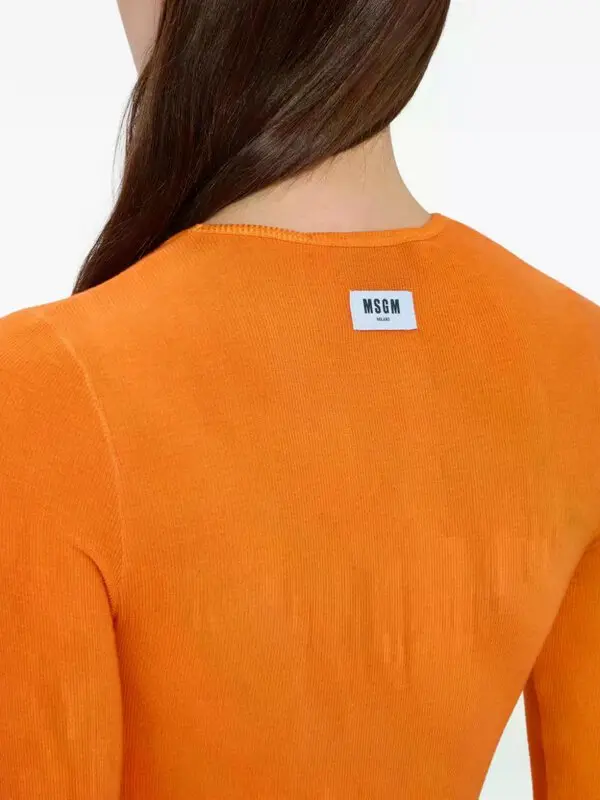 MSGM Long-sleeve Crewneck Top
