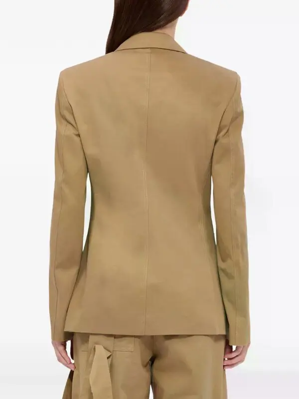 MSGM Button-fastening Blazer - Neutrals
