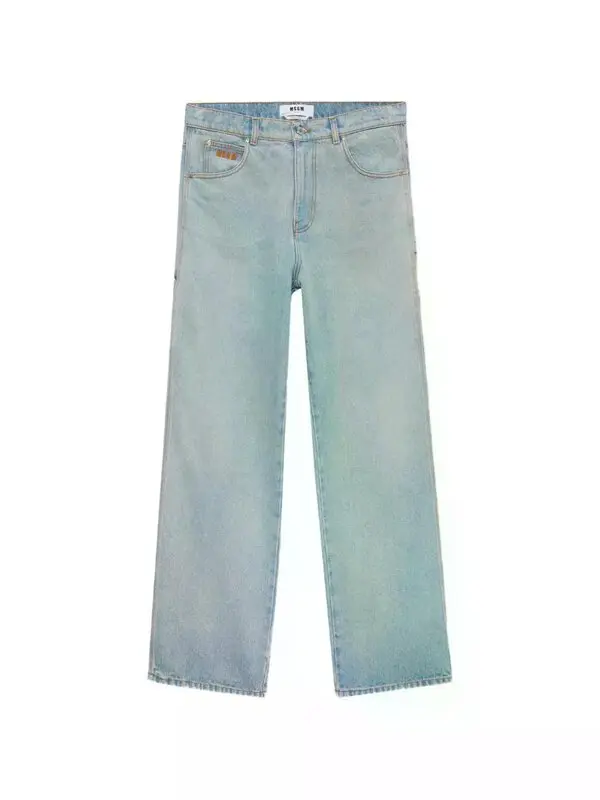 MSGM Logo-embroidered Carpenter Jeans
