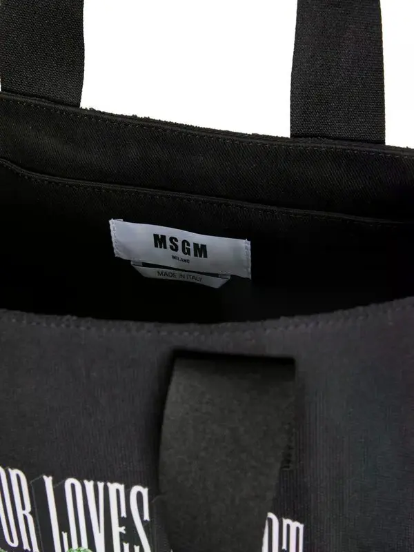 MSGM Floral-print Tote Bag