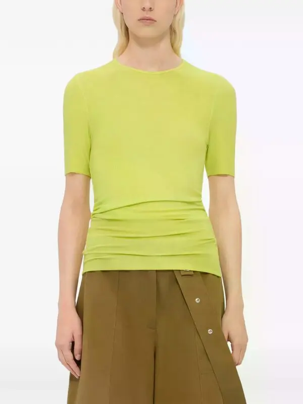 MSGM Logo-patch T-shirt - Green