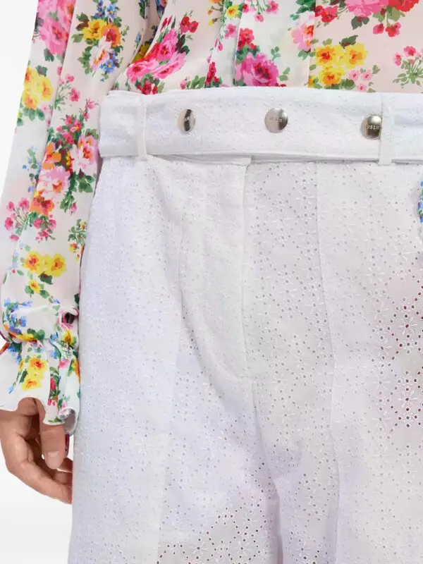 MSGM Eyelet-embellished Trousers