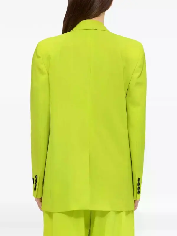 MSGM Buttoned Double-breasted Blazer - Green