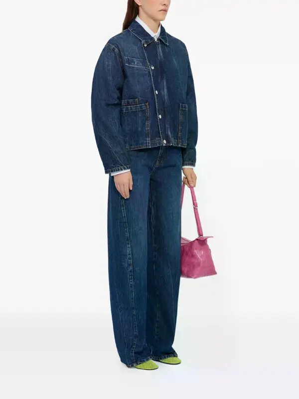 MSGM Patch-pocket Denim Jacket - Blue