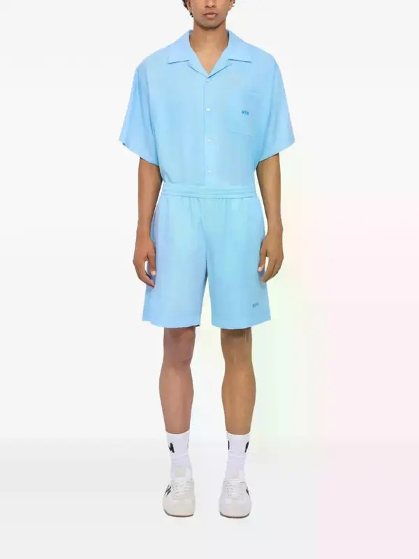MSGM Logo Detail Shorts