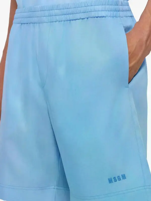 MSGM Logo Detail Shorts