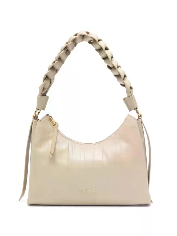 COCCINELLE Boheme Braided-handle Shoulder Bag - Neutrals