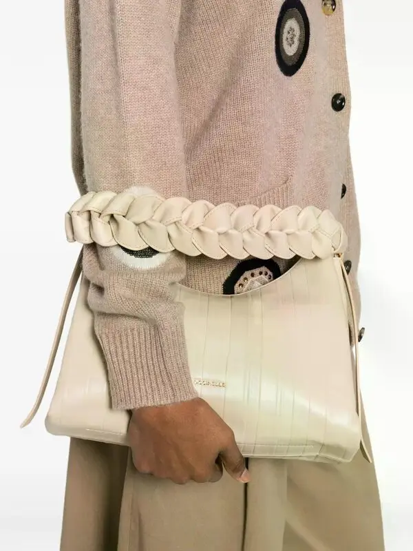 COCCINELLE Boheme Braided-handle Shoulder Bag - Neutrals