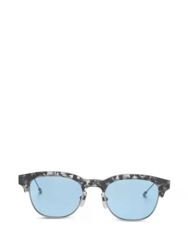 Thom Browne Oval-frame Sunglasses - Grey