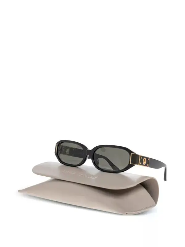 Linda Farrow Oval-frame Sunglasses