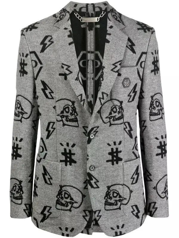 Philipp Plein Graphic-print Blazer