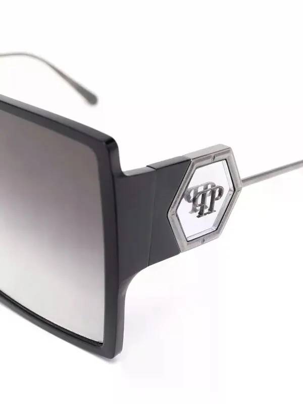 Philipp Plein Square Frame Sunglasses - Black