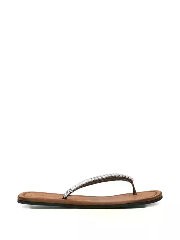GIUSEPPE ZANOTTI Sandals With Crystal Embellishment - Brown