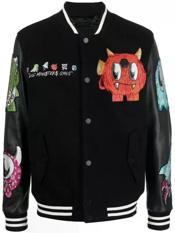 Philipp Plein Patch-detail Varsity Jacket