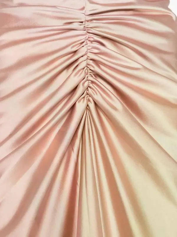 Andamane Iris Ruched Maxi Skirt - Pink