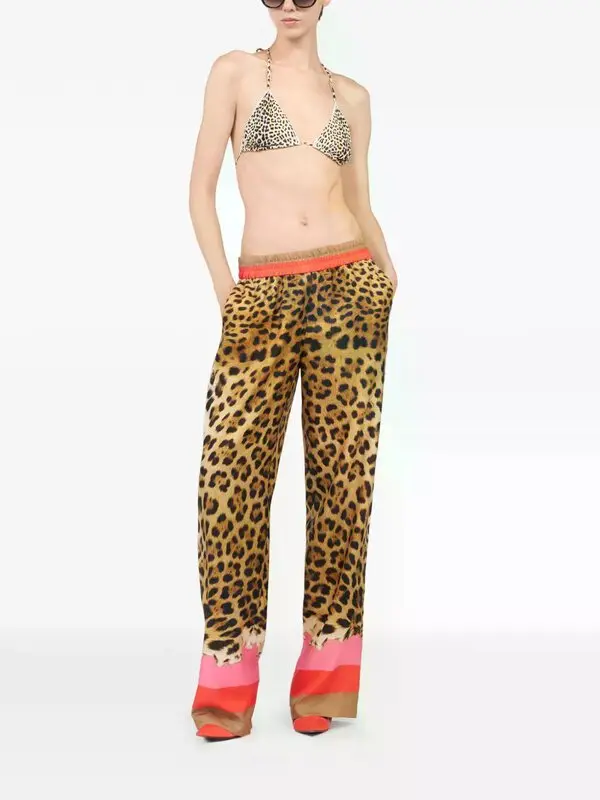 Roberto Cavalli Animal-print Trousers