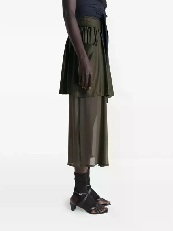LEMAIRE Asymmetrical Draped Skirt With Pockets