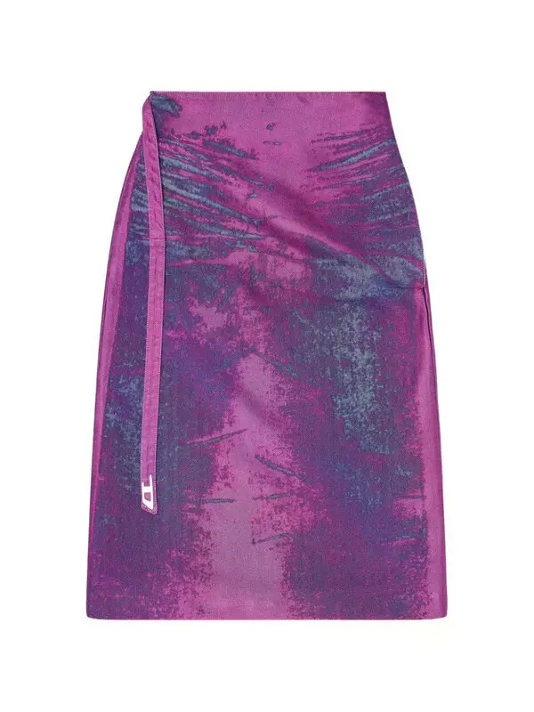 DIESEL® Midi Skirt With Logo Detail
