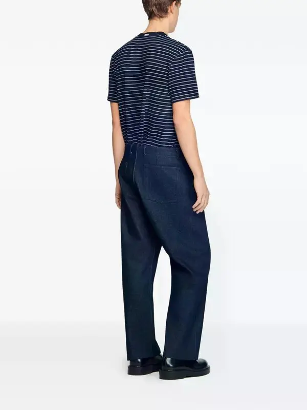 Sandro Raw Denim Barrel Jeans