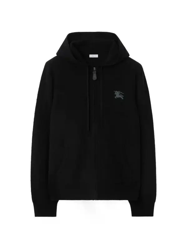 Burberry Equestrian Knight Wool Zip Hoodie