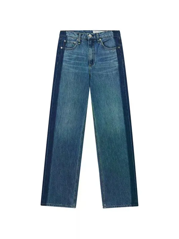 Rag & Bone Shea Panel Straight-leg Jeans - Blue