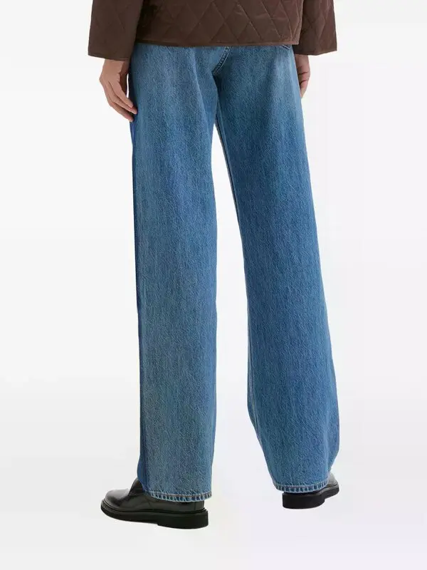 Rag & Bone Shea Panel Straight-leg Jeans - Blue