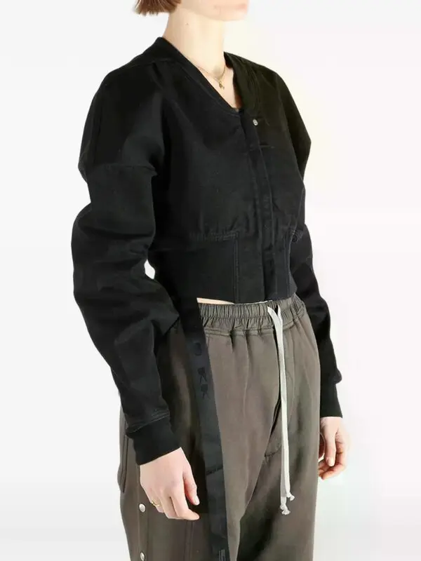 Rick Owens Flight Cropped Jacket - Black