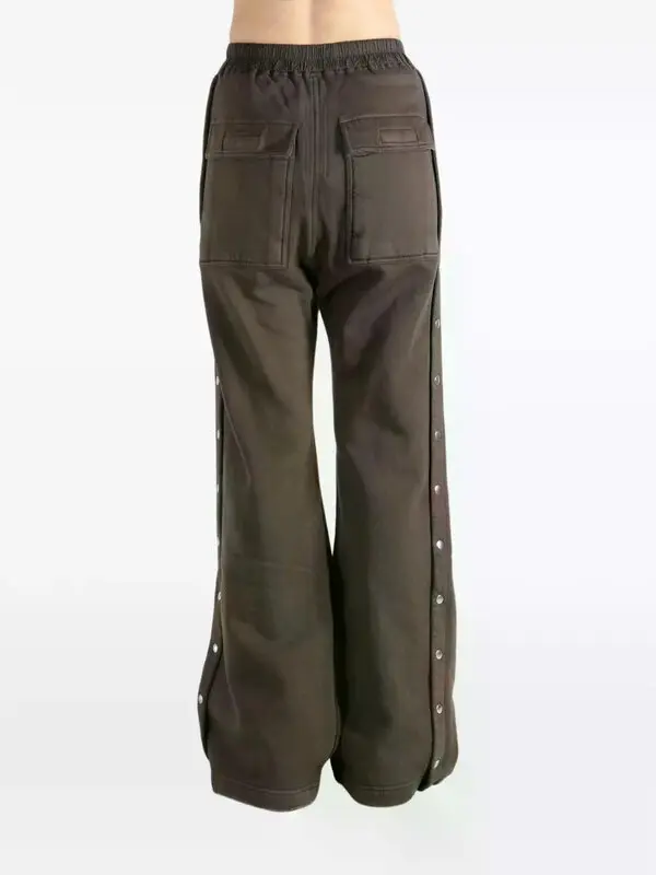 Rick Owens Wide Leg Button Trousers - Brown