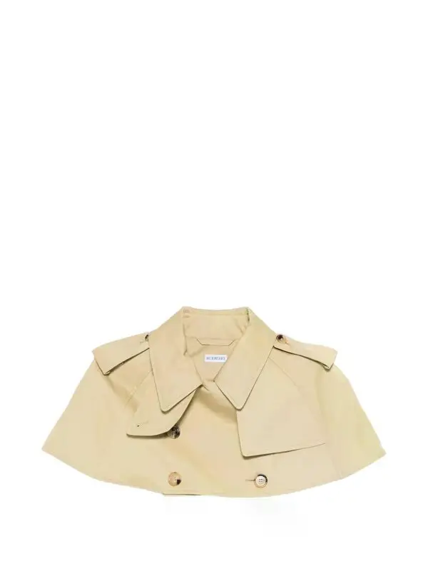 Burberry Buttoned Cropped Jacket