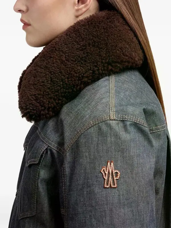Moncler Shearling-collar Jacket