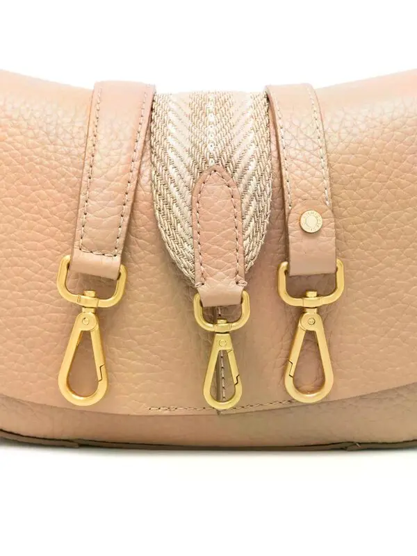 GIANNI CHIARINI Helena Round Leather Shoulder Bag