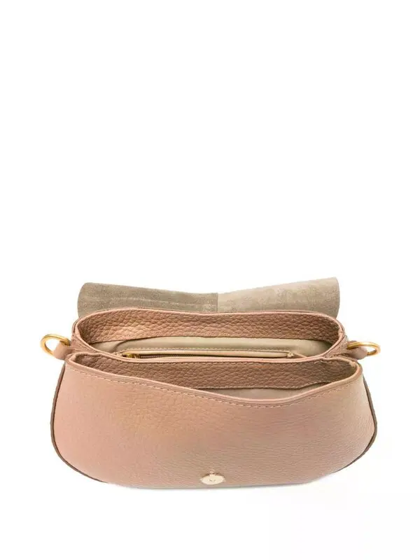 GIANNI CHIARINI Helena Round Leather Shoulder Bag