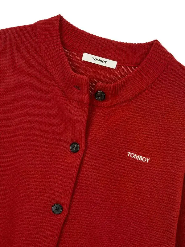 STUDIO TOMBOY Buttoned Cardigan - Red
