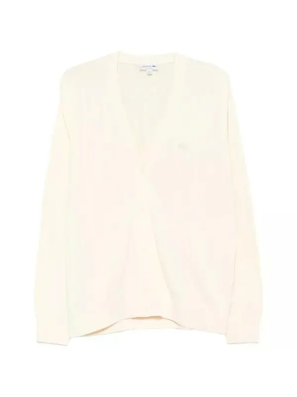 Lacoste Ribbed Button Cardigan
