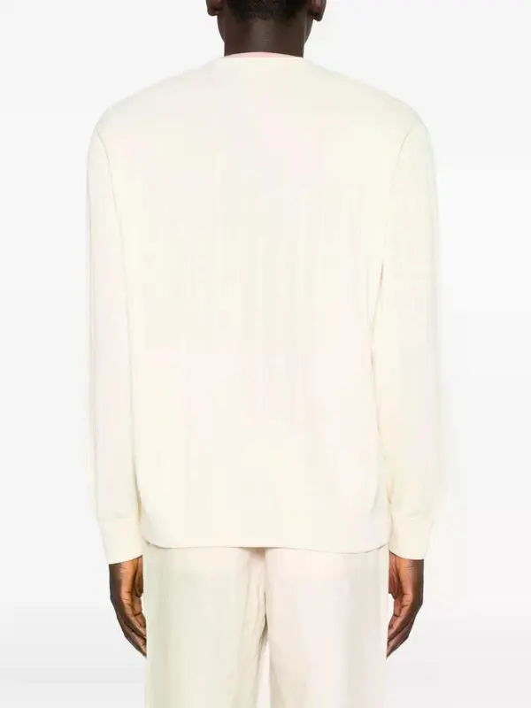 Lacoste Ribbed Button Cardigan