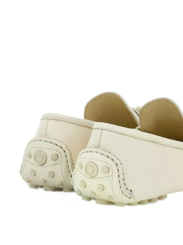 FERRAGAMO Gancini-plaque Leather Loafers