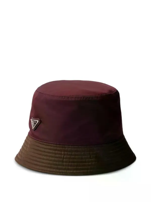 Prada Re-nylon Two-tone Bucket Hat - Red
