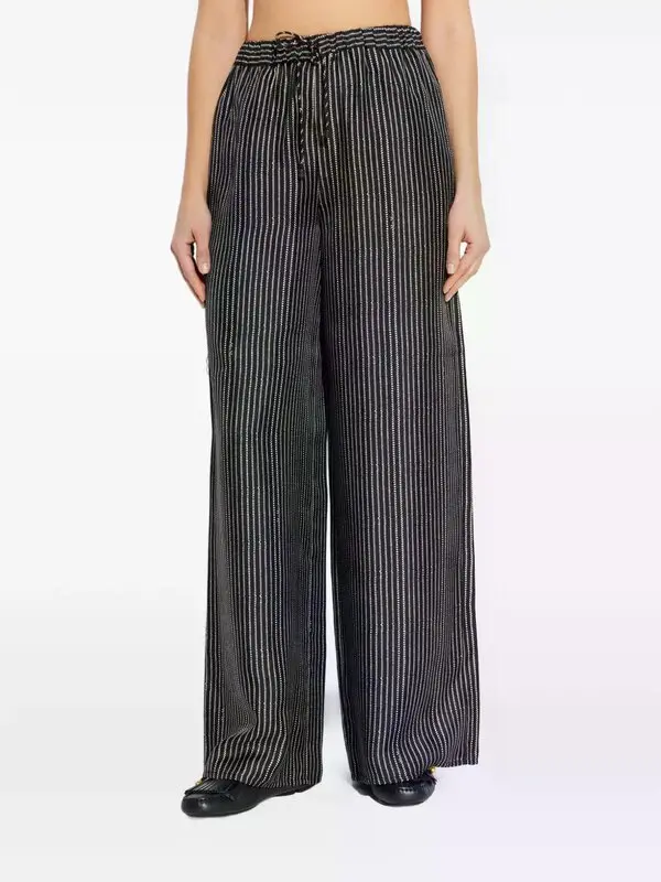 Max Mara Striped Wide Leg Trousers