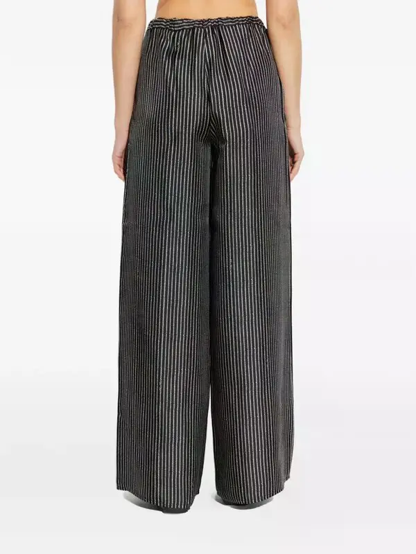 Max Mara Striped Wide Leg Trousers