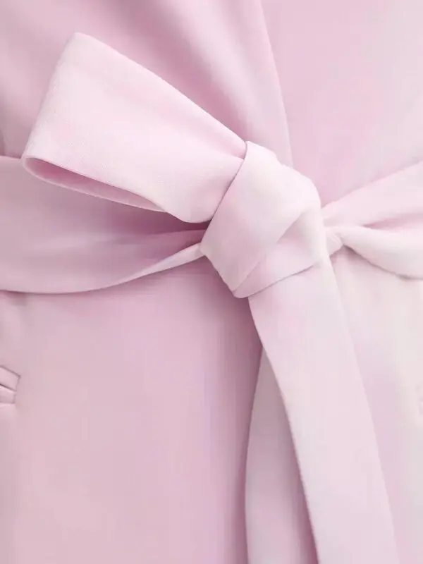 FRACOMINA Belted Blazer With V-neckline And Self-tie Belt
