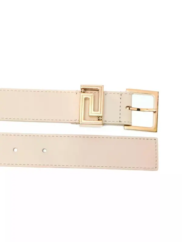 Versace Square Buckle Leather Belt