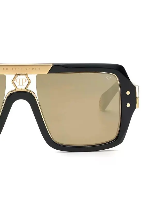 Philipp Plein Logo-plaque Square-frame Sunglasses