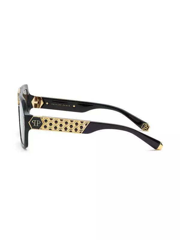 Philipp Plein Logo-plaque Square-frame Sunglasses