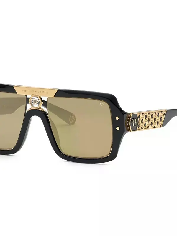 Philipp Plein Logo-plaque Square-frame Sunglasses