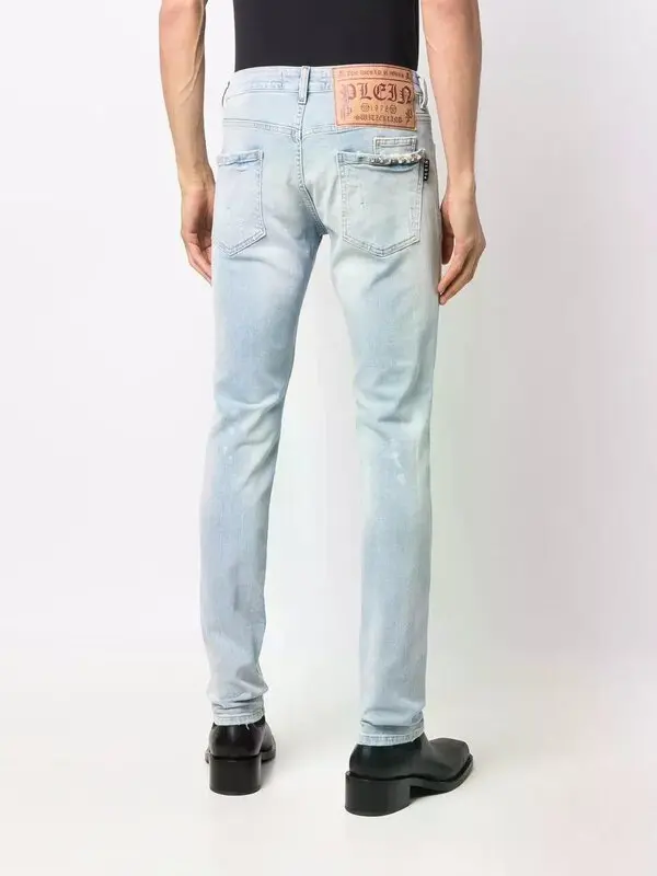Philipp Plein Ripped Skinny Jeans