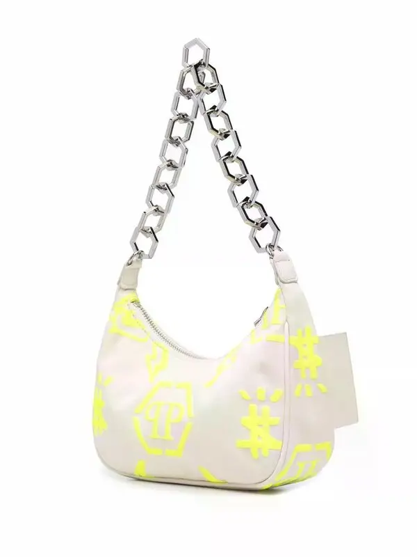 Philipp Plein Monogram Print Shoulder Bag
